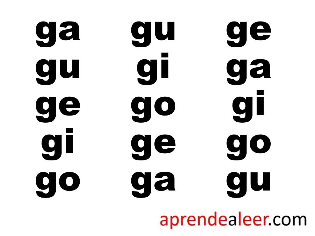 Sílabas | aprendealeer.com