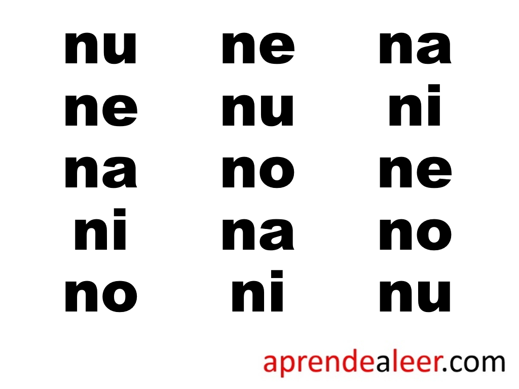 Sílabas | aprendealeer.com