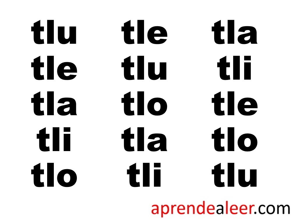 Sílabas | aprendealeer.com