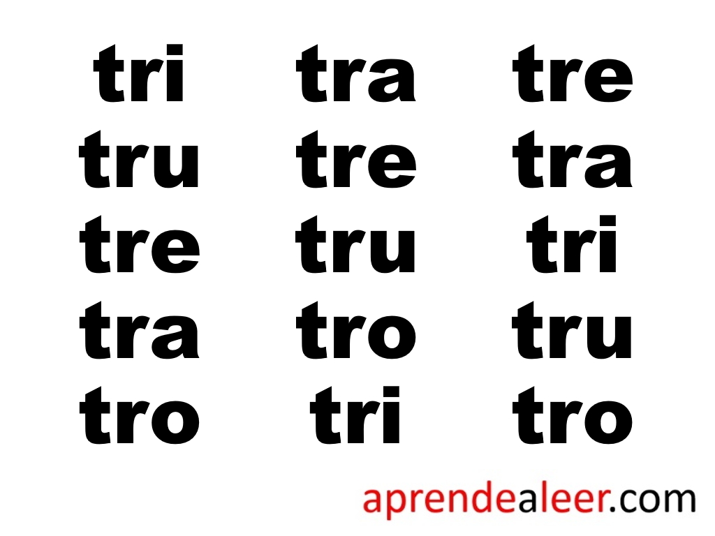 Sílabas | aprendealeer.com