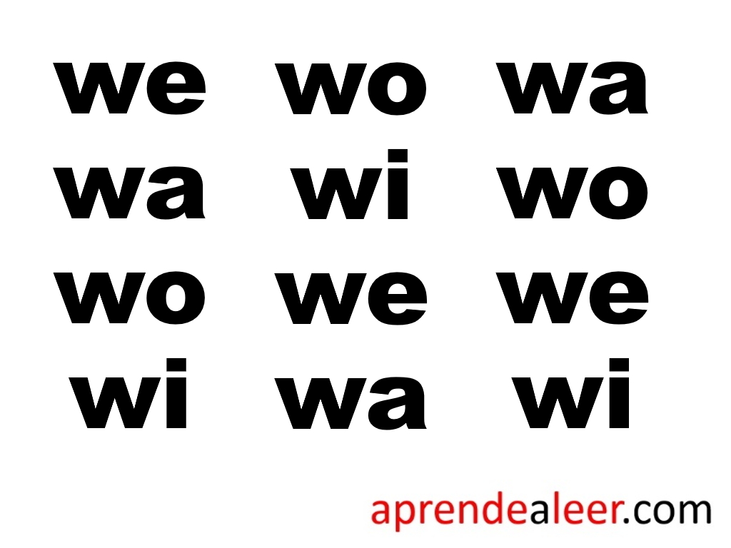 Sílabas | aprendealeer.com