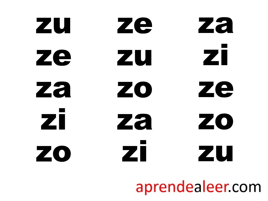 Sílabas | aprendealeer.com